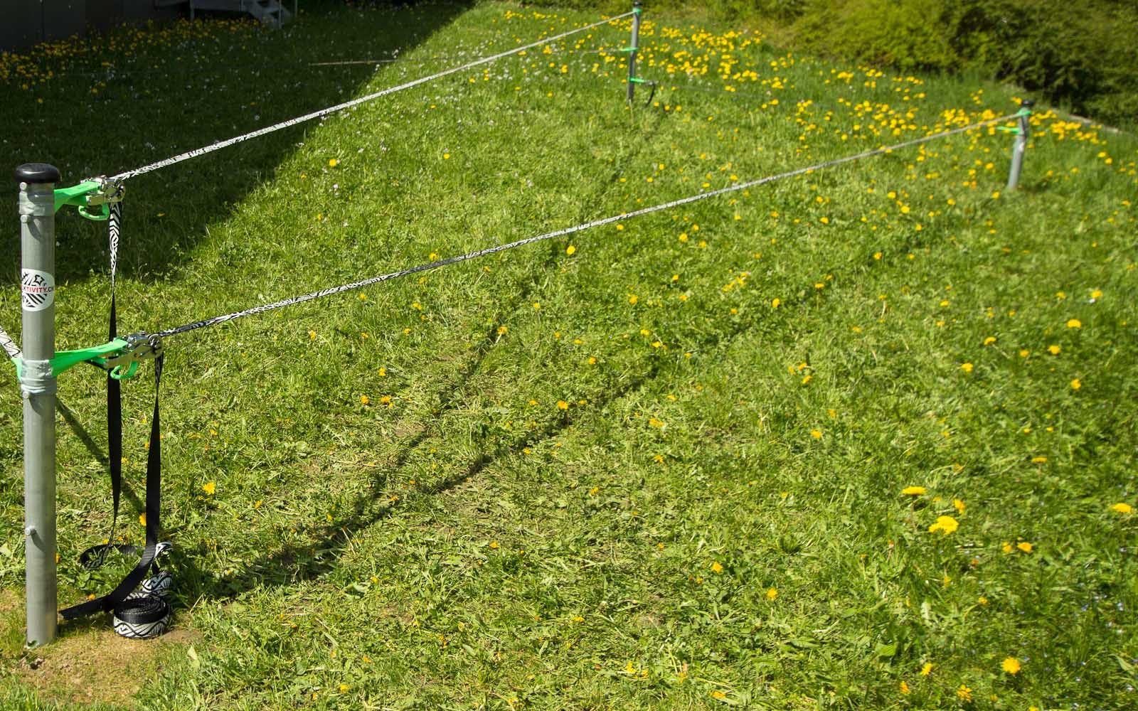 Outdoor-Pfosten / Wandhalterungen - Slackline ohne Baum befestigen